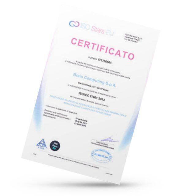 Certificazioni - Brain Computing S.p.A. | Software House - Sviluppo ...